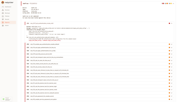 Network Compliance with Netpicker